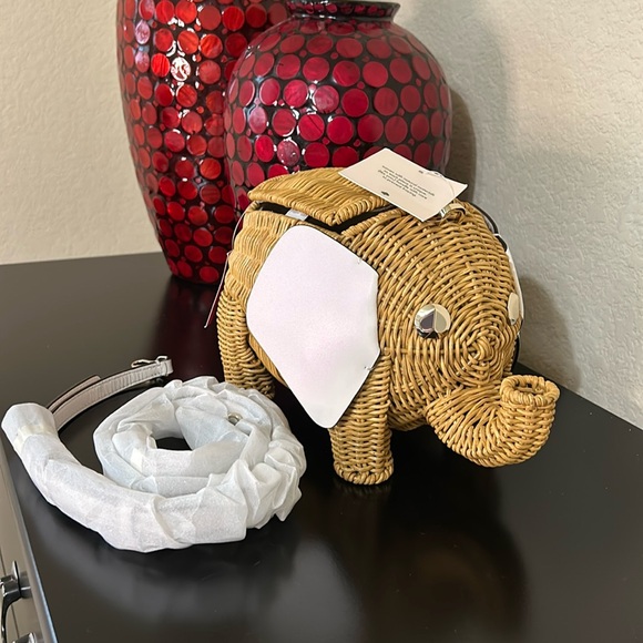 kate spade | Bags | Kate Spade Nwt Tiny Wicker Large Elephant Crossbody ...